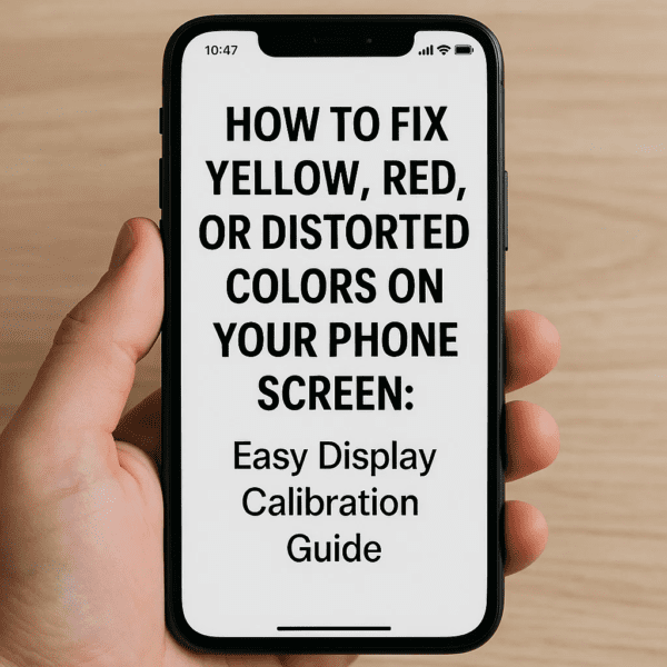 Fix Yellow, Red, or Distorted Phone Screen Colors Easily