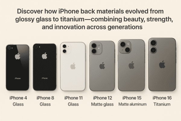 From Glass to Titanium: iPhone Back Cover Evolution