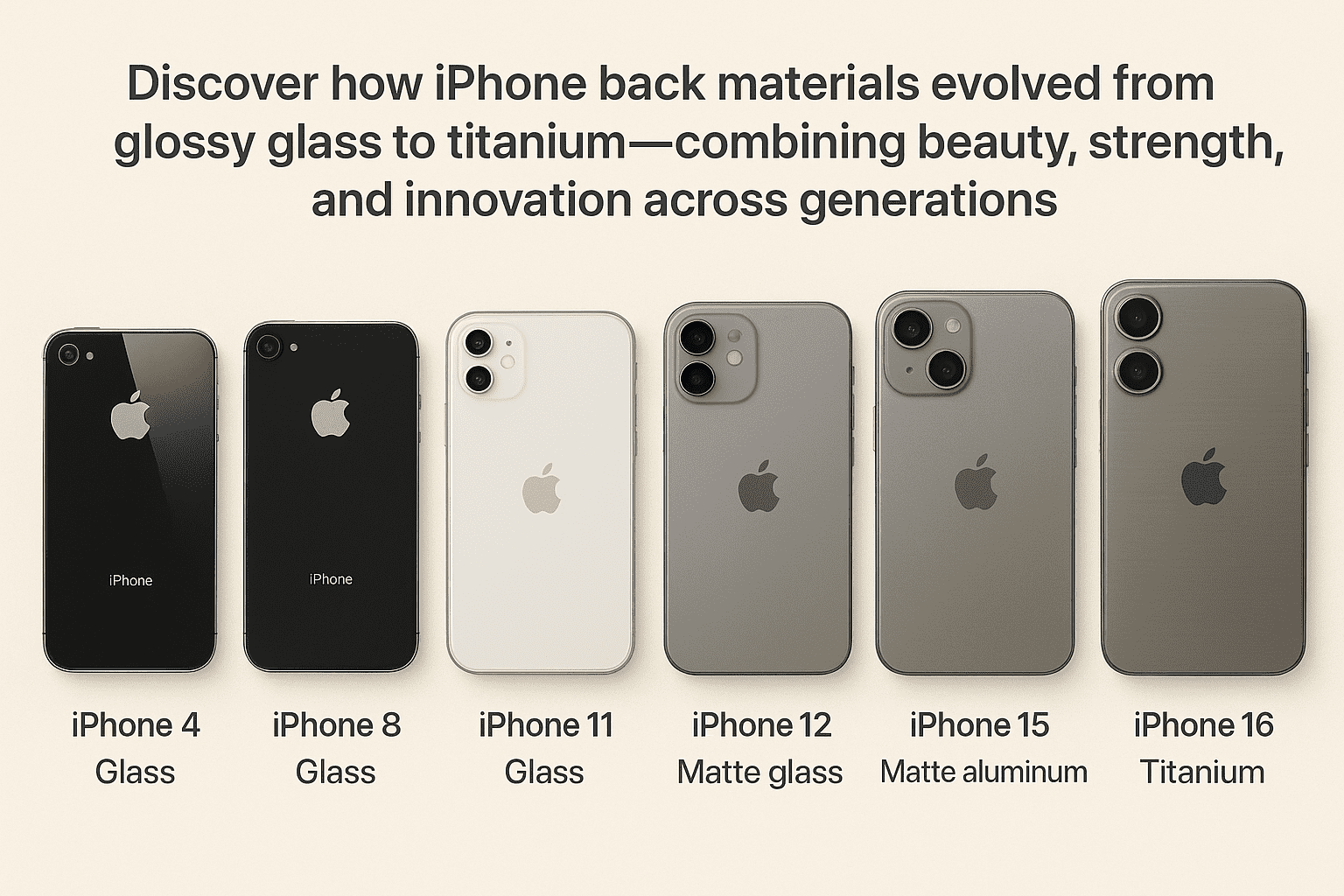 From Glass to Titanium: iPhone Back Cover Evolution